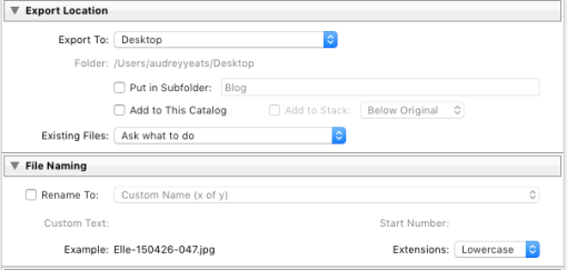 Lightroom Export Settings for Facebook 2021